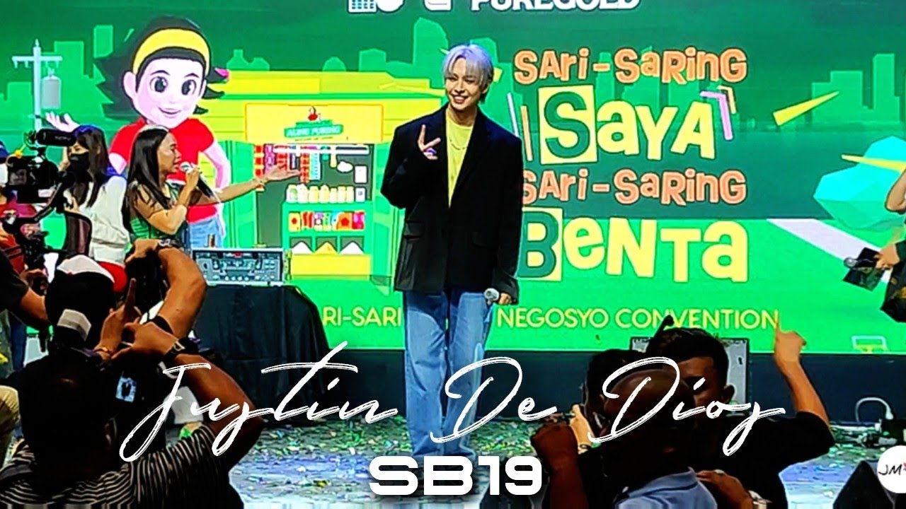 SB19 Justin De Dios | Puregold Aling Puring Negosyo Convention - YouTube
