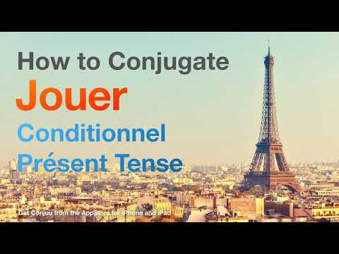 How to conjugate Jouer ("to play") in Conditionnel Présent tense. - YouTube