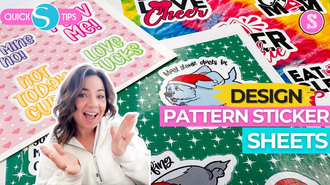 Designing Patterned Sticker Sheets is EASY! - YouTube