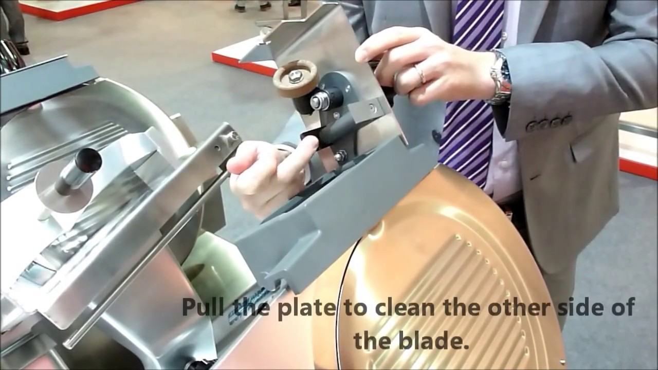 BRAHER MA 350 SEMIAUTOMATIC SLICER - YouTube