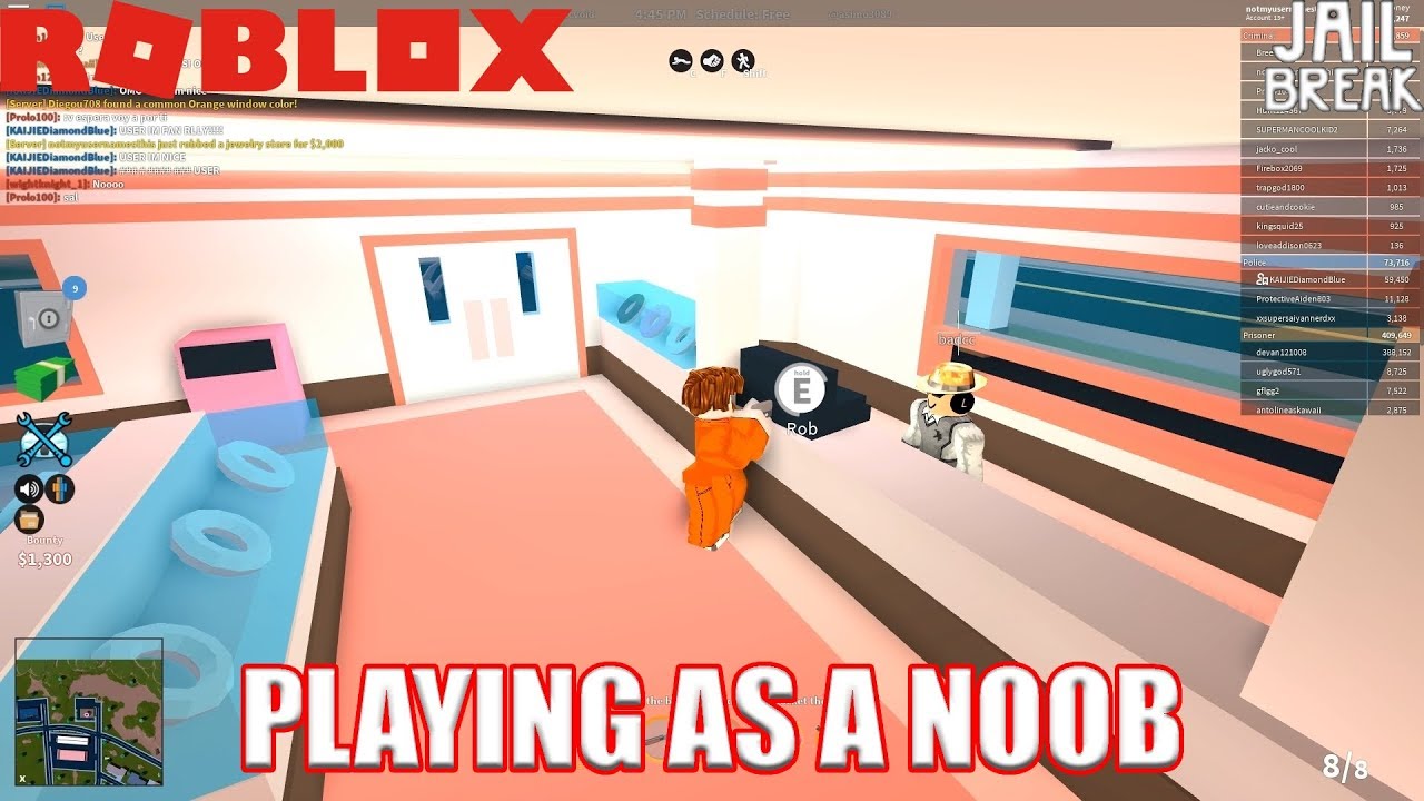 Get 15k Cash in 20 Minutes | Playing as a Noob Roblox Jailbreak - YouTube