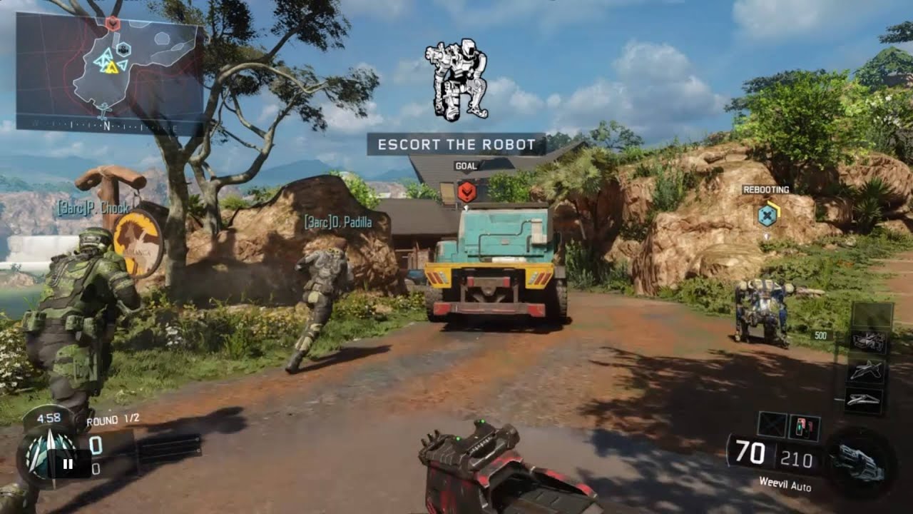 COD:Black Ops III Hunted Map Safeguard match - YouTube