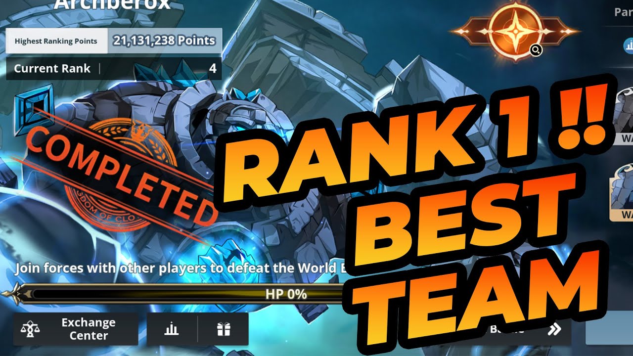 BEST TEAM WORLD BOSS !! RANK !! NO CHEAT !! Black Clover Mobile - YouTube