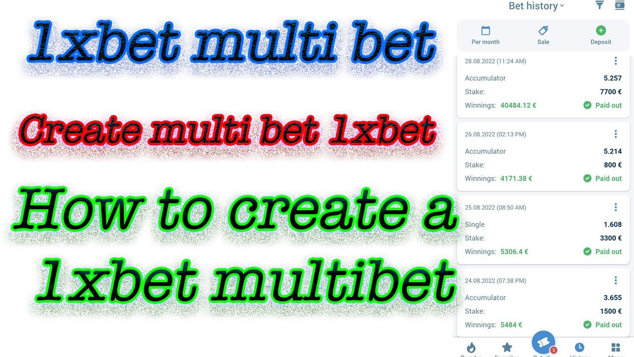 How to create a 1xbet multibet. 1xbet multi bet. Create multibet 1xbet ...