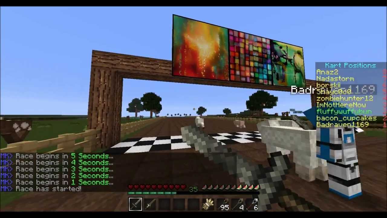 Minecart Racing with Badraven1169 - Minecraft mini-game - Nadastorm ...