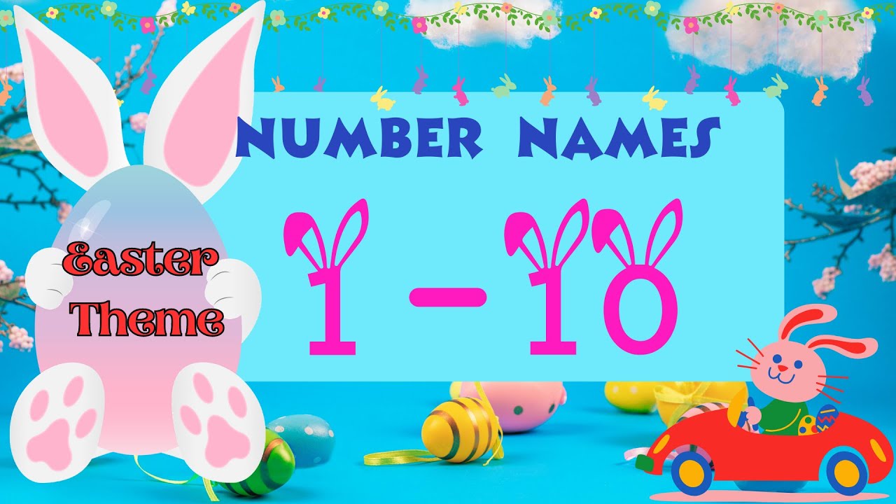 Easter theme Numbers Song|Learn 123 | Learn 1 to 10| Number names 1 to ...