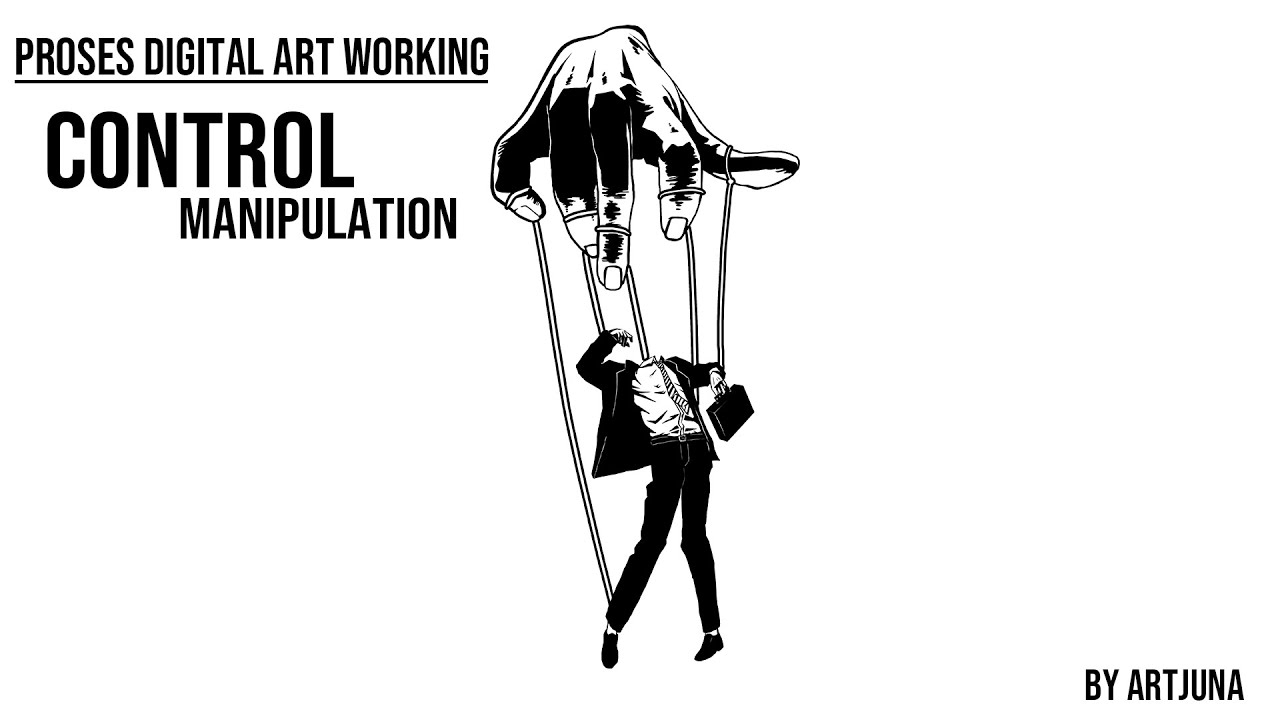 control manipulation || digital artwork process - YouTube