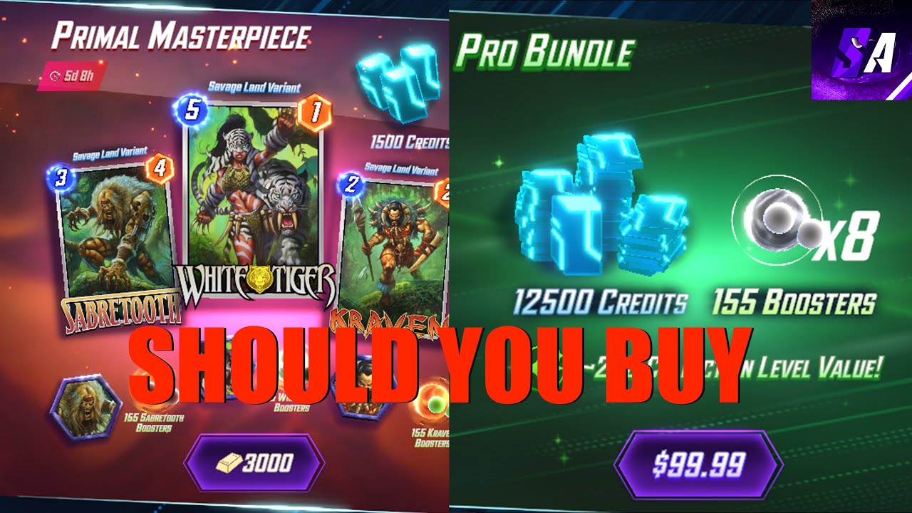 Should You Buy These Marvel Snap Bundles? Primal Masterpiece and "Pro ...