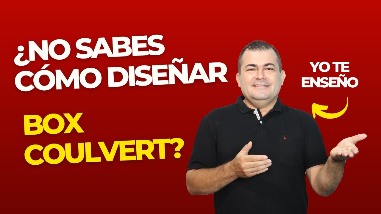 BOX COULVERT con plantilla Excel - YouTube