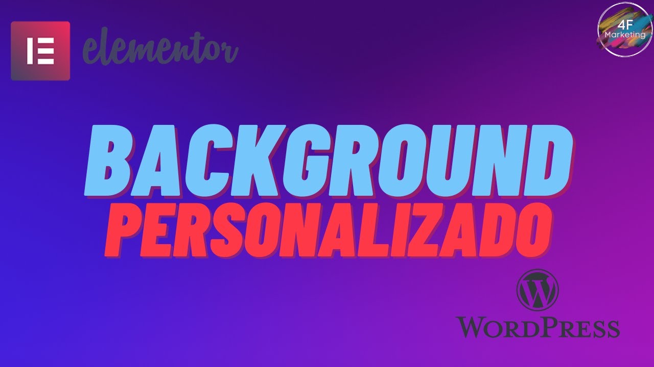 Wordpress - Elementor Inserindo Fundo Personalizado (Background) - YouTube