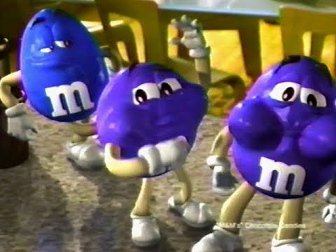 New Blue M&M's Commercial (1996) - YouTube