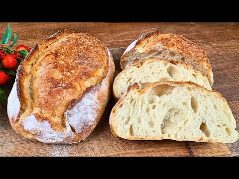 Only 3 Steps! Mix Rest and Bake This Authentic European Bread!