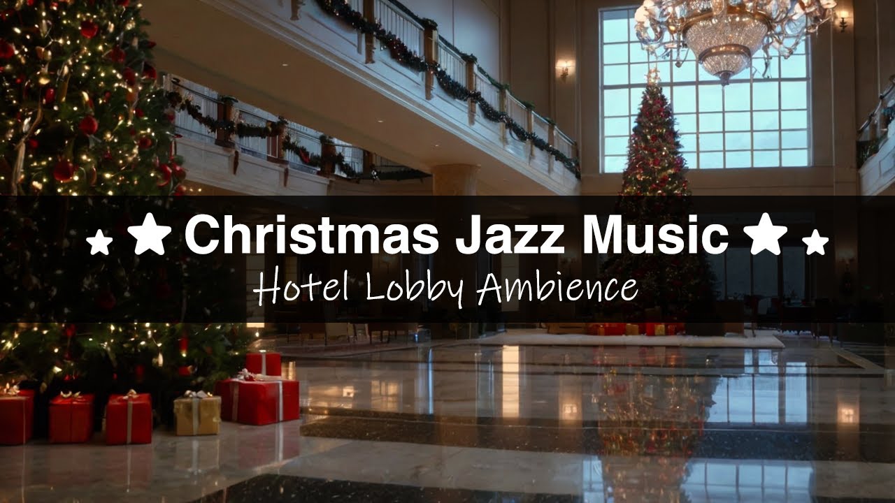 🌟 Luxury Christmas Lounge Vibes 🎷 | Hotel Lobby Jazz & Background Xmas ...