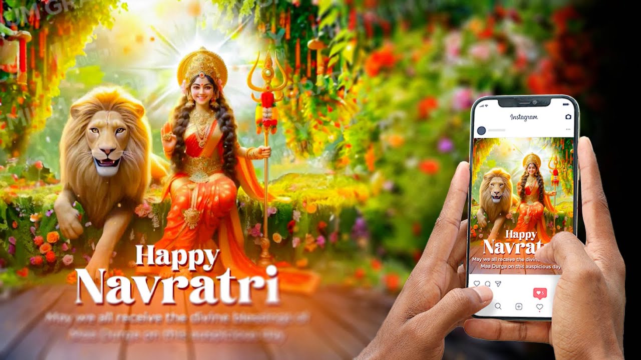 Beautiful Happy Navratri Motion Graphics (Premium Graphics) Just @ ₹350 ...