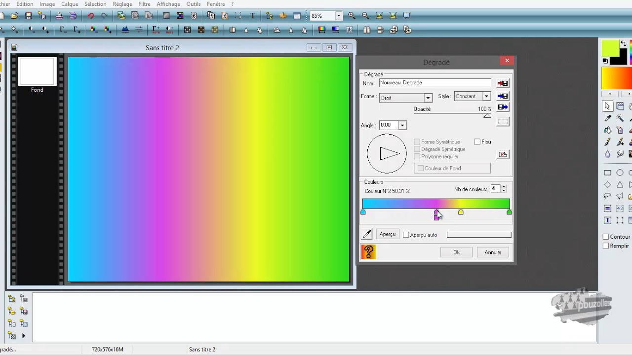 tuto photofiltre 7 filtre degrade - YouTube