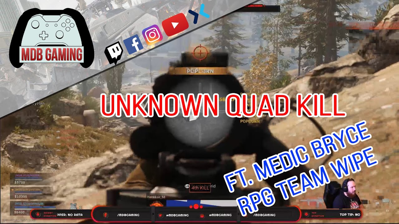 MDB Gaming: Call of Duty Warzone - Random Quad Kill Team Wipe - YouTube