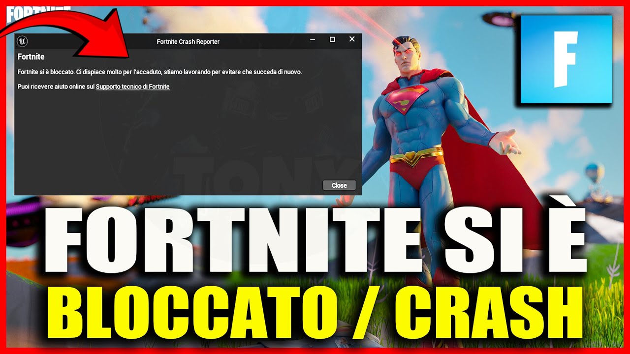 Come risolvere "FORTNITE si è bloccato. Ci dispiace molto per l ...