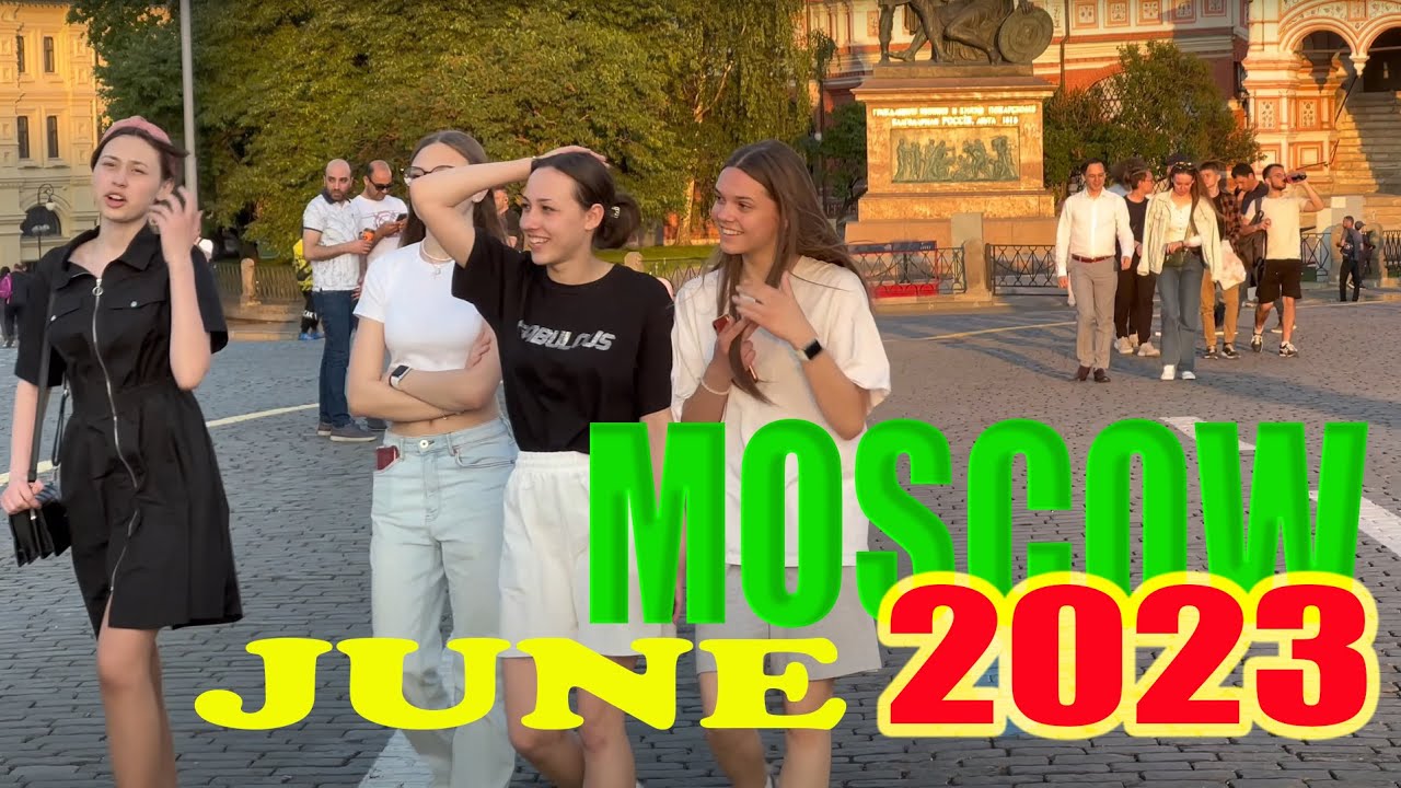 JUNE 2023 Life in Russia, a walk through the streets of Moscow - YouTube