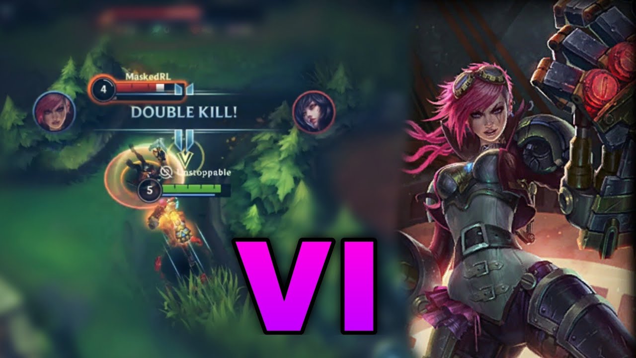 WILD RIFT : VI JUNGLE OTP - RANKED GAME - (RUNS & BUILDS) - YouTube