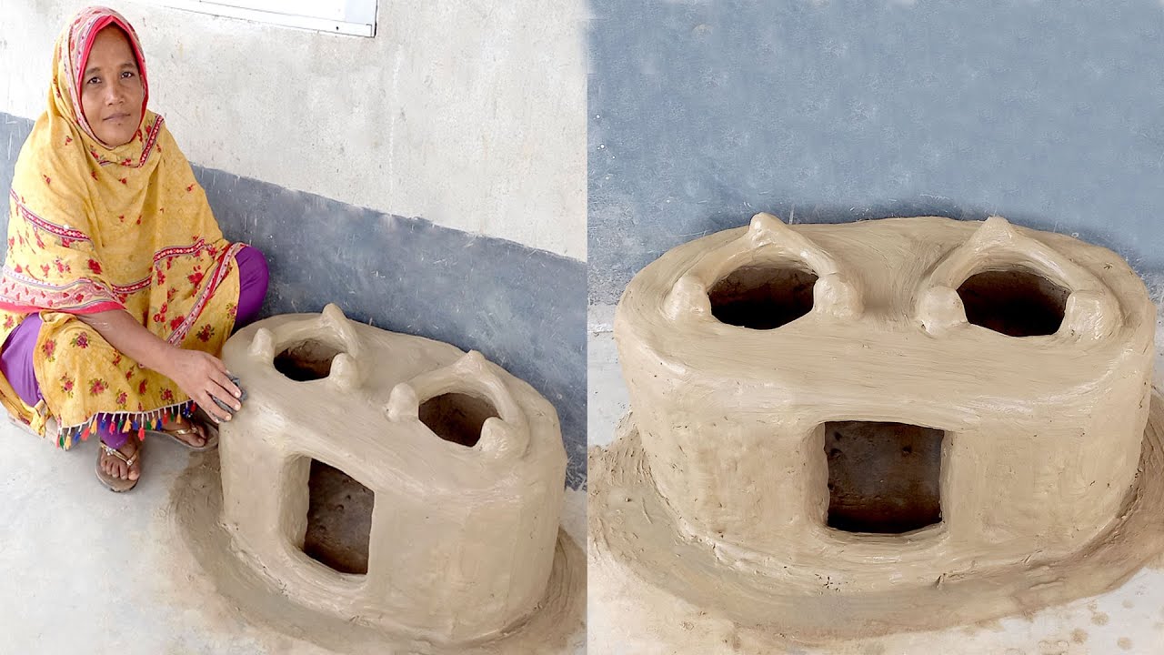How to Make Mud Oven for Cooking at Village | Miniature Clay Oven for ...