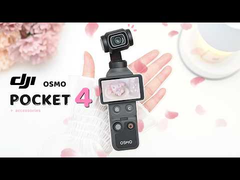 🌸 dji osmo pocket 4 aesthetic unboxing ♡ the perfect everyday camera? ✨