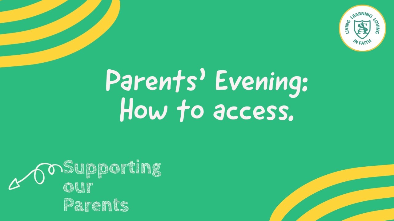 How to access your child's parents' evening appointment - YouTube