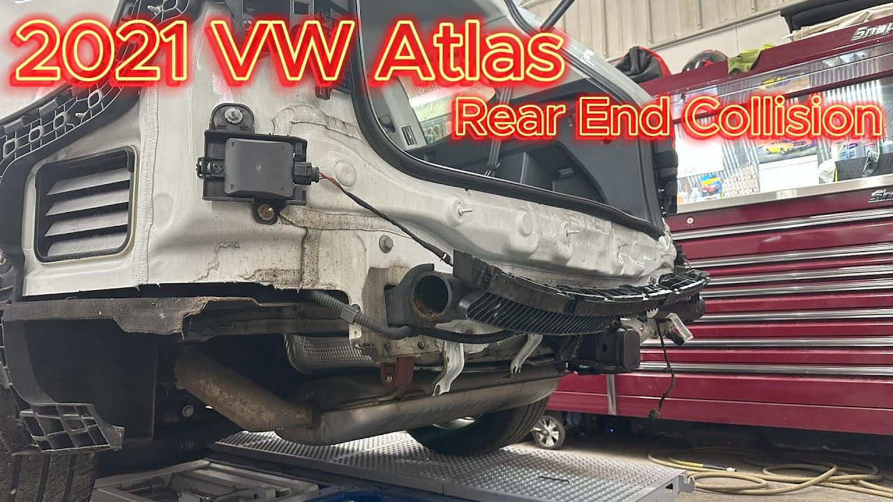 2021 VW Atlas Rear End Collision Part 1 - YouTube