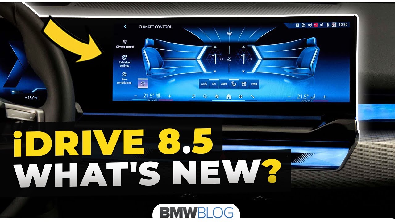 BMW iDrive 8.5 QuickSelect Hands-On - YouTube