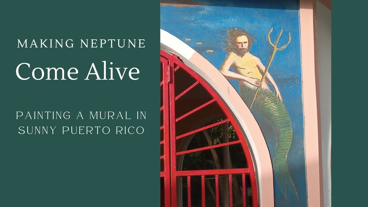 Neptune's Underwater World Comes Alive In This Mural Painting! - YouTube