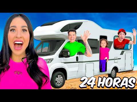 24 HORAS EN UNA CASA RODANTE!! 