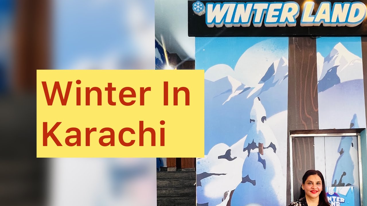 Snow Fall in Karachi #drayeshaabbas at Winter Land - YouTube