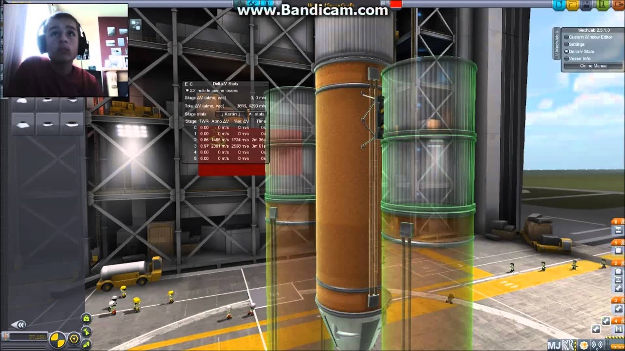 KSP: I build and fly a stock Delta IV Heavy - YouTube