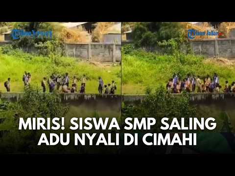 VIRAL! Pelajar di Cimahi Adu Jotos Ditonton Puluhan Rekannya di Cibabat