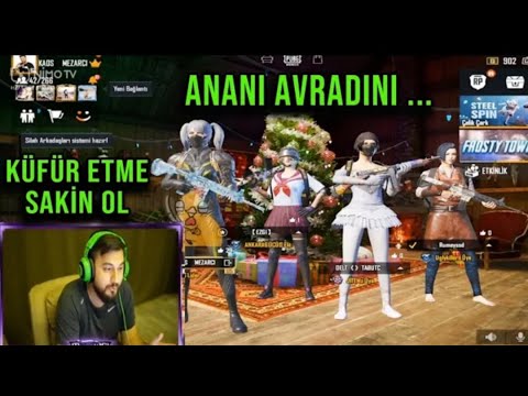 MEZARCI KÜFÜR EDEN KIZLA VS ATIYOR (RAKİPLERE ANA BACI SÖVDÜ) 😅 #mezarcı #pubgmobile