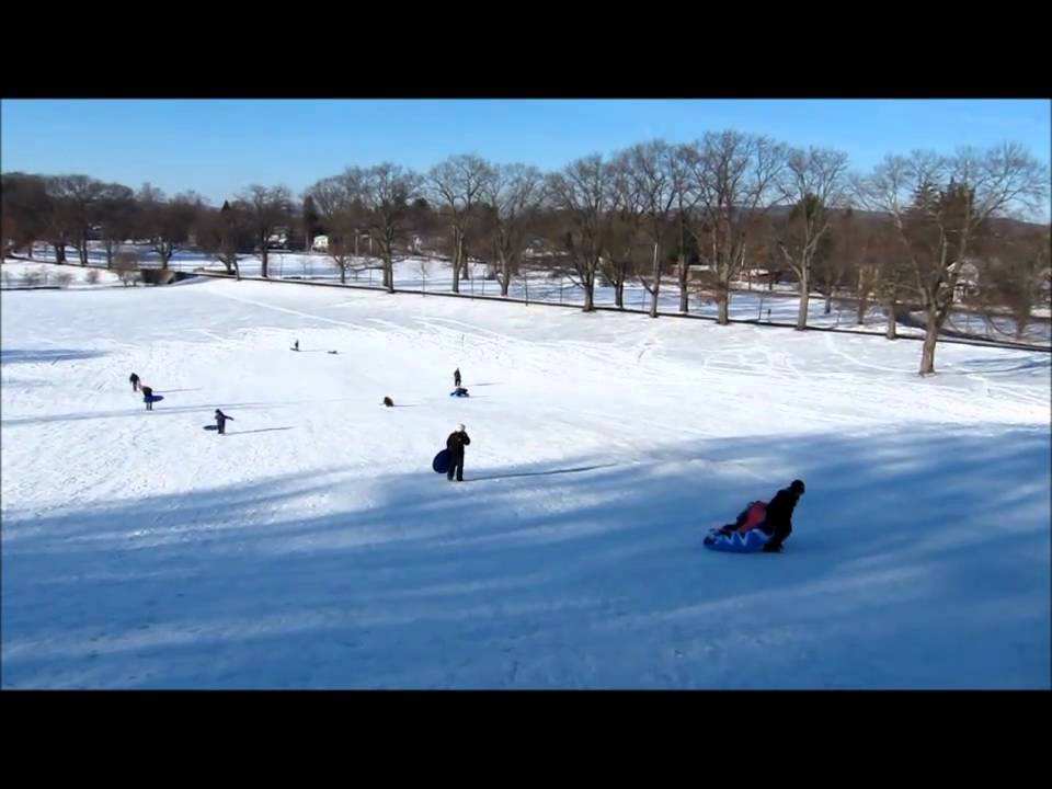 Sledding at Colgate Hill - YouTube