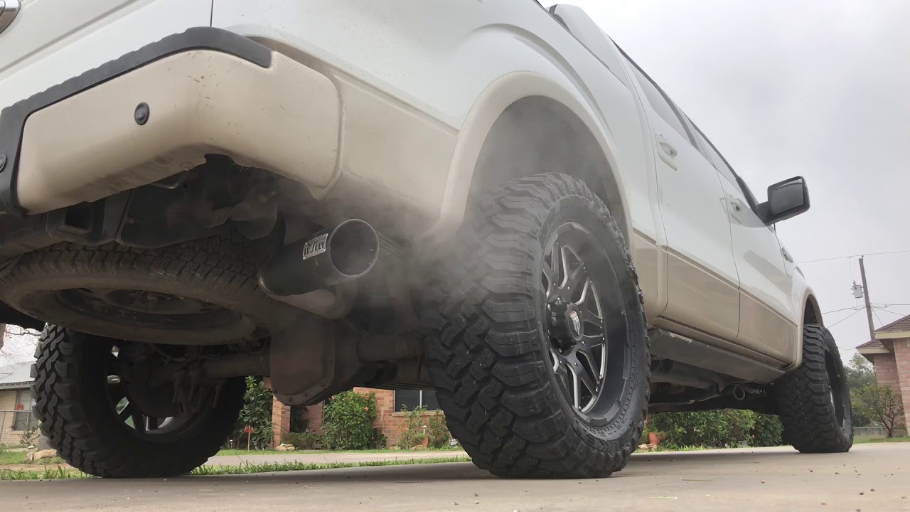 Super 40 Series flowmaster sound test 09 Ford F-150 King Ranch 5.4L K&N ...