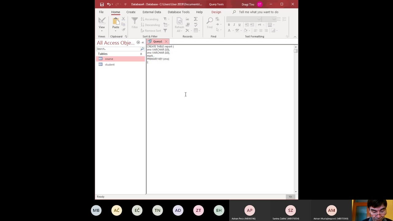 Baze podataka uvod u SQL ACCESS - YouTube