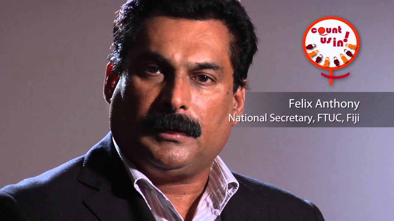 Felix Anthony, National Secretary, FTUC, Fiji - YouTube
