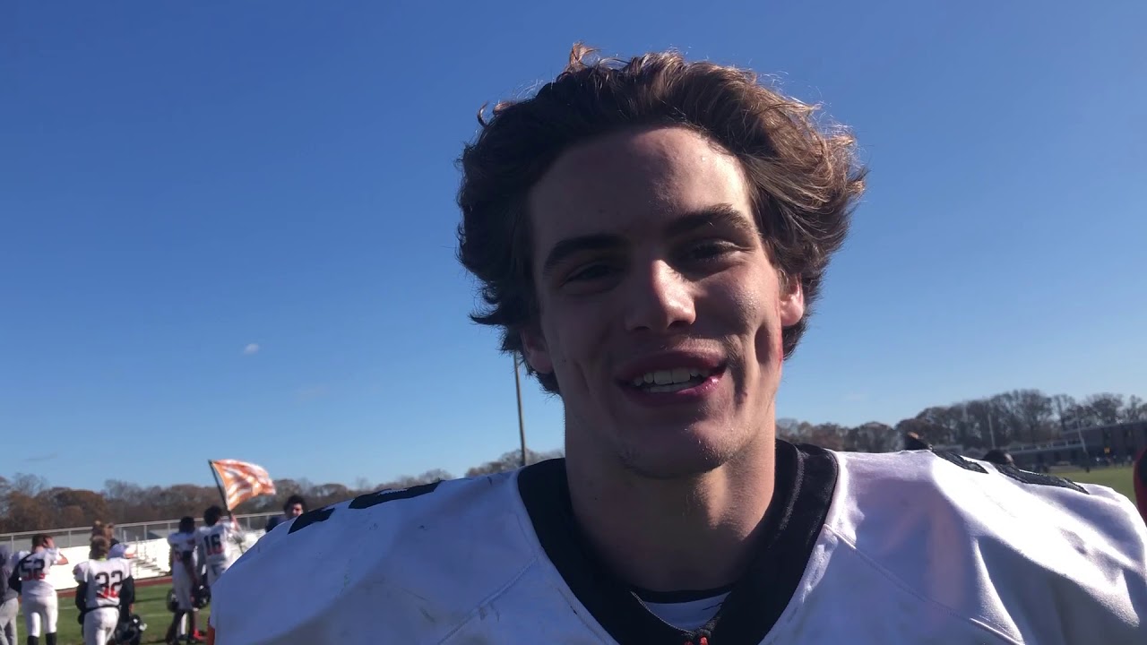 MT Matt Marino after 21 0 win over LCM - YouTube