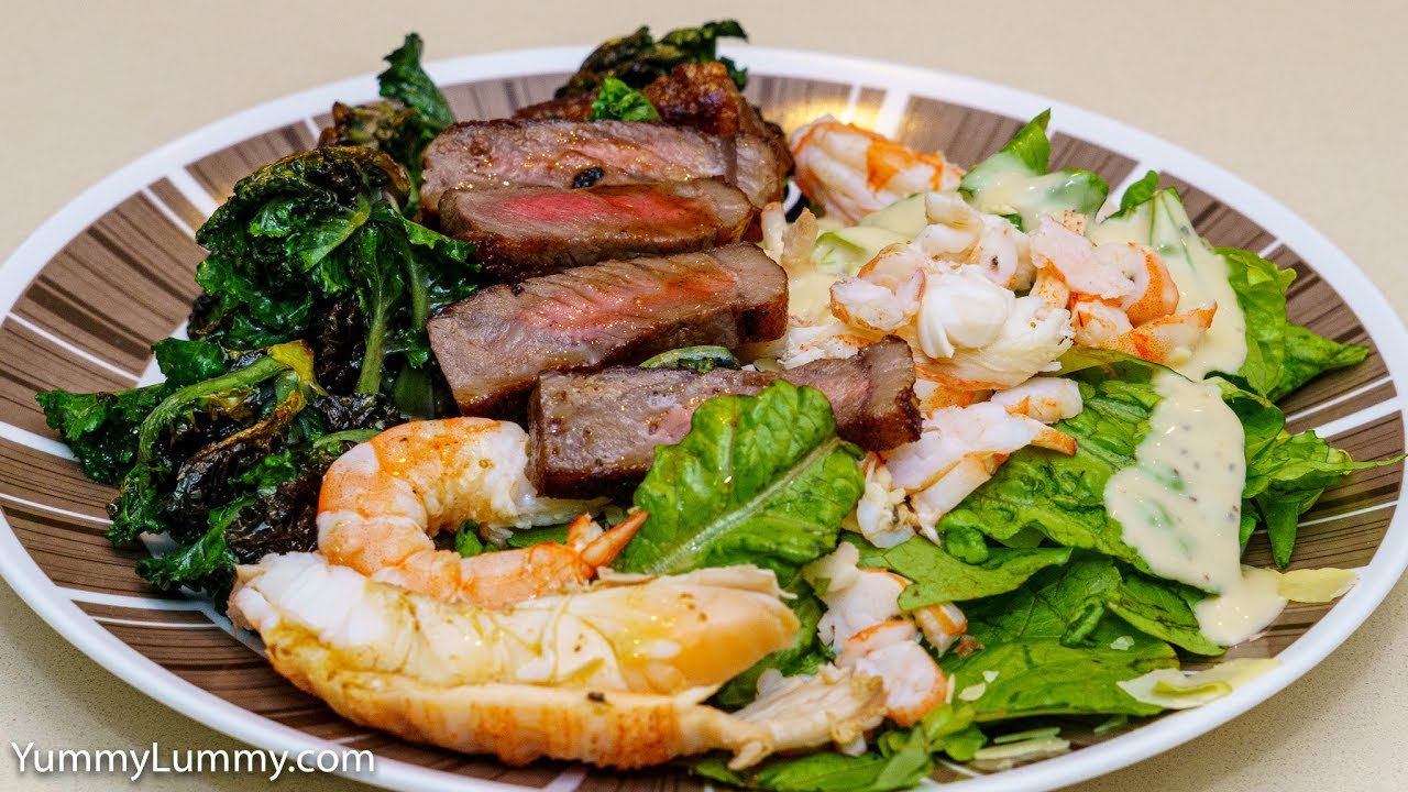 Moreton Bay bugs, Banana prawns, and Wagyu porterhouse steak with ...