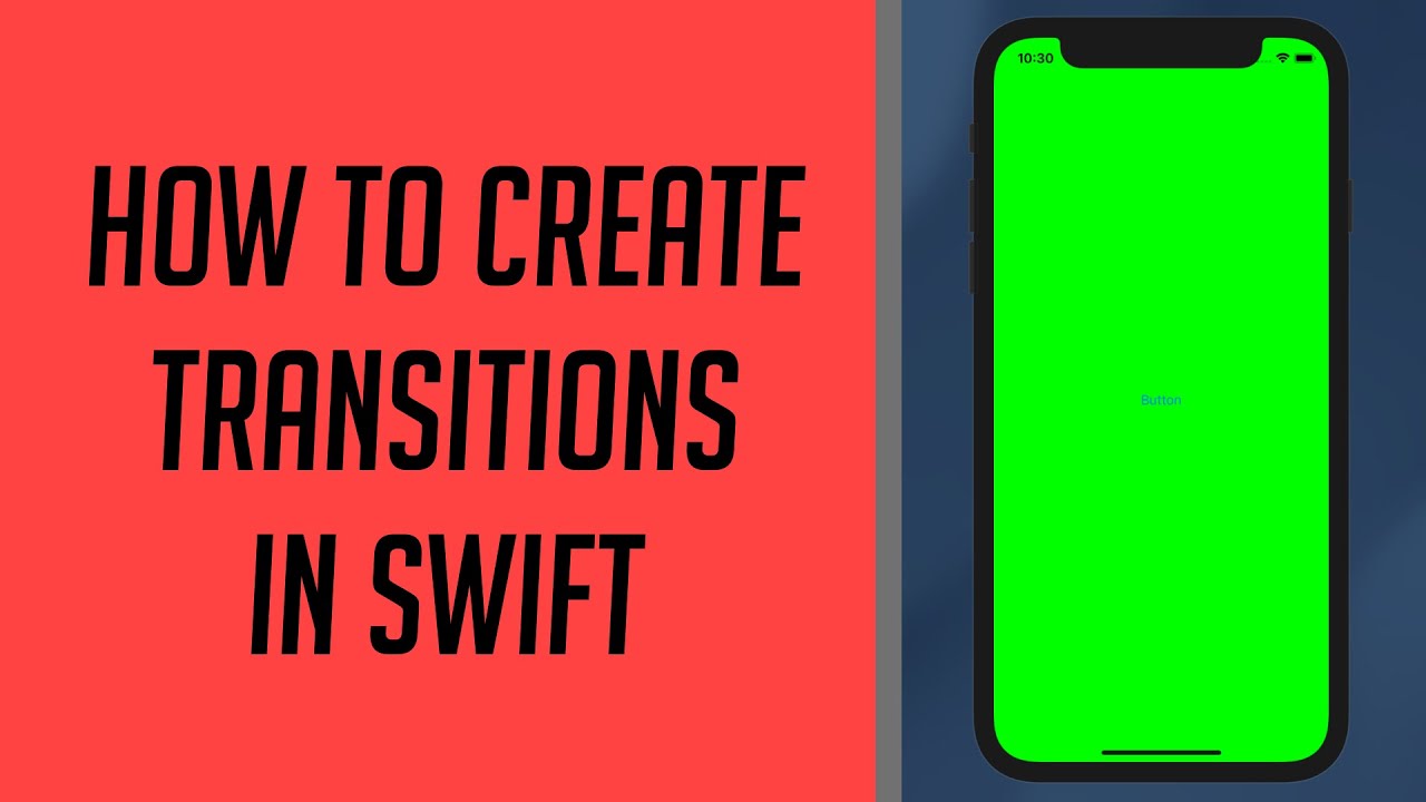 How to create Transitions in Swift - YouTube