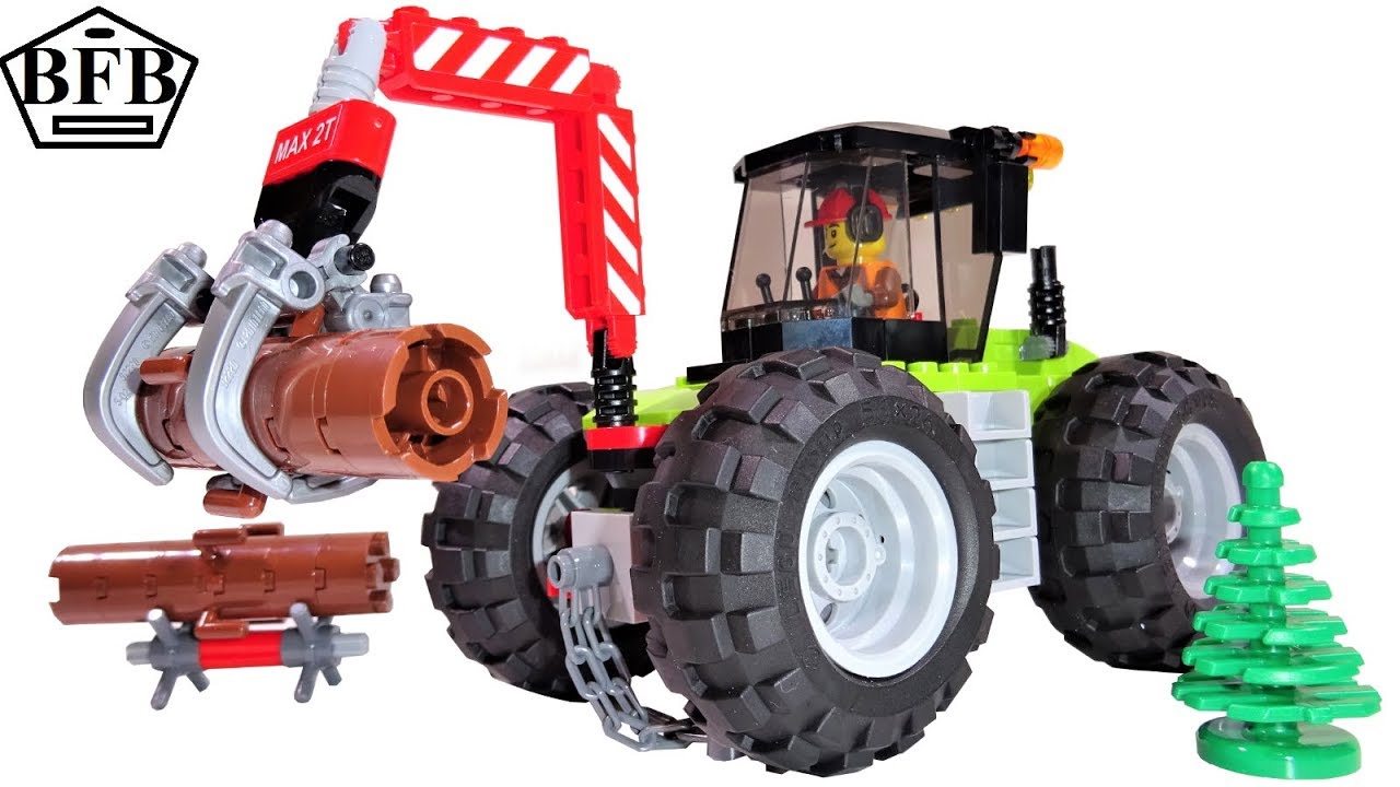 LEGO City 60181 | Starke Fahrzeuge Forsttraktor | Forest Tractor | Lego ...