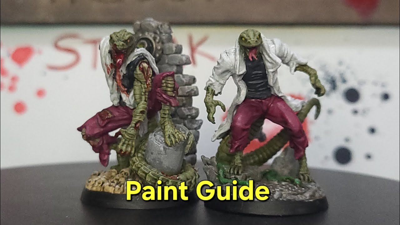 Marvel Zombies Lizard Painting Guide. - YouTube