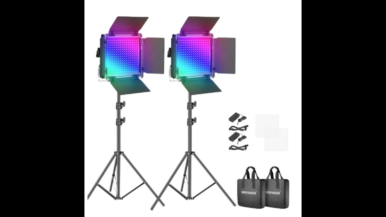 PANEL LED NEEWER 660 PRO RGB - YouTube