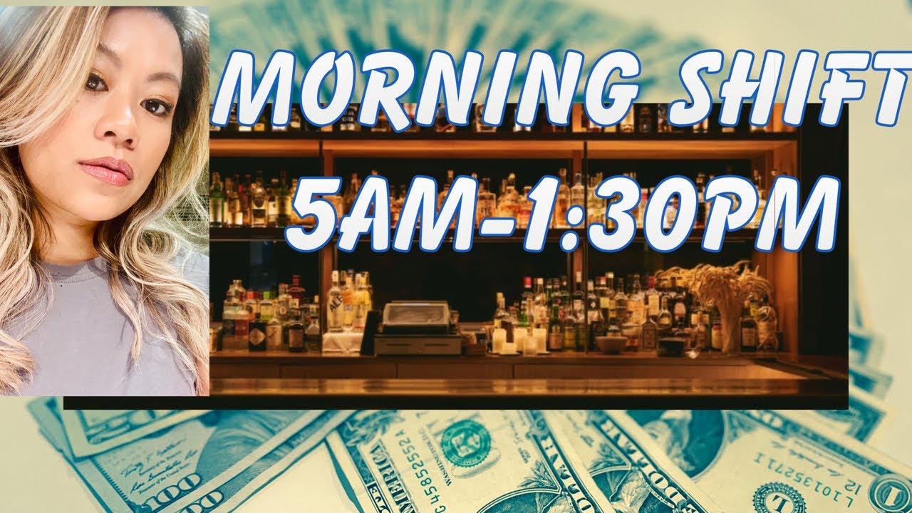 BARTENDER MONEY COUNT | HOW MUCH DO I MAKE WORKING MORNING SHIFT AT THE ...
