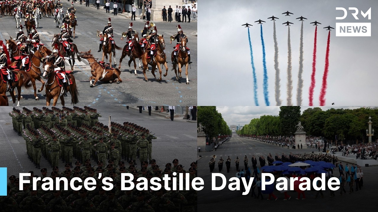 Full Ceremony: Bastille Day Parade – Fighter Flyovers, Marching ...