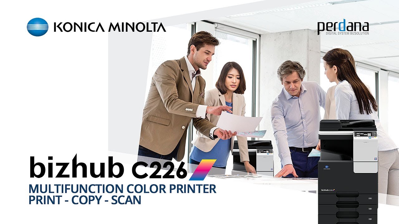Konica Minolta bizhub C226 - YouTube