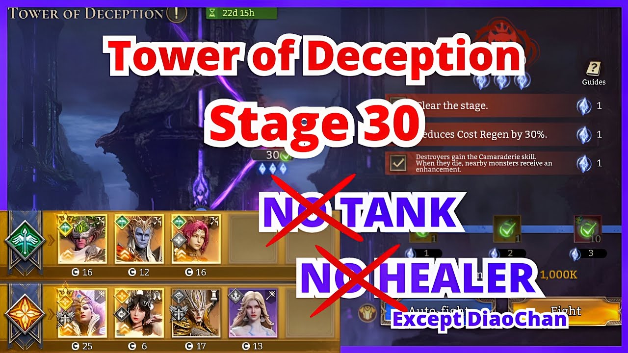 Watcher of Realms Tower of Deception Stage 30 August 2025 Guide | NO ...