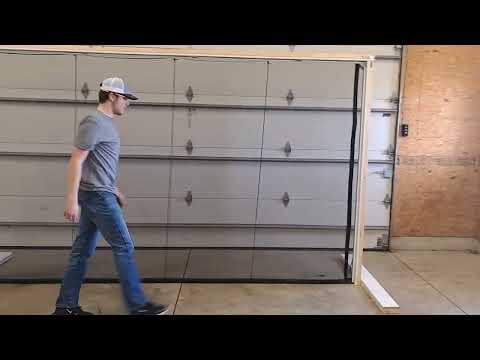 How Our Garage Door Screen Works | Zip Roll Screen Demonstration
