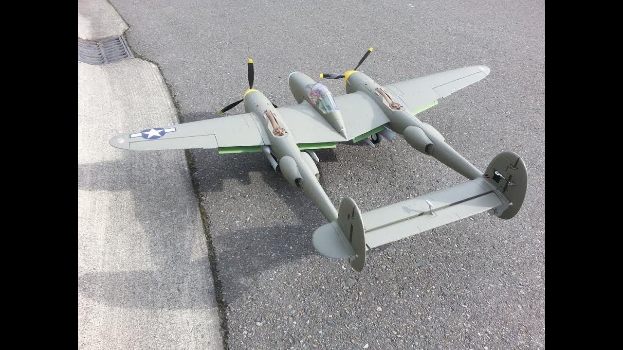 Mini Mod Review of the FlightLineRC P-38L Lightning - YouTube